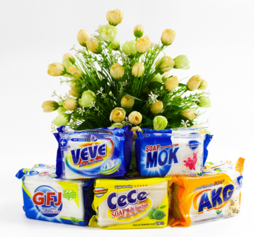 Laundry soap for stain removal and whitening